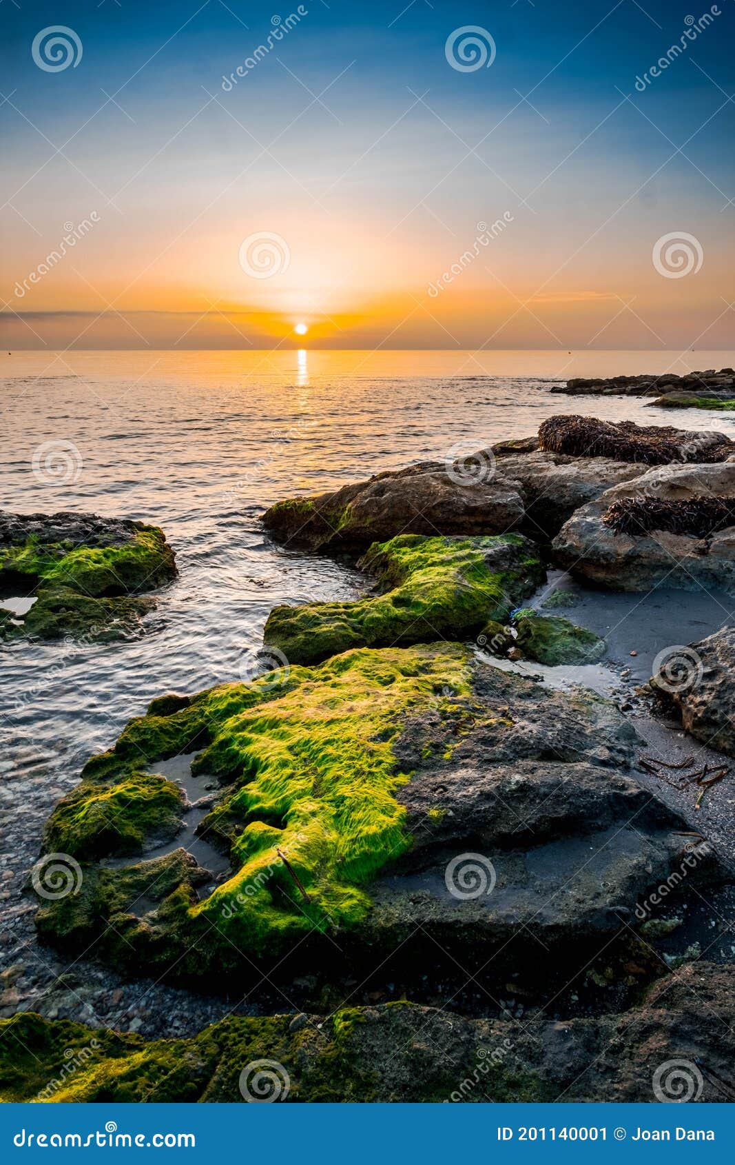 Carabassi Beach, in Alicante, Spain, at Sunrise Stock Image - Image of ...