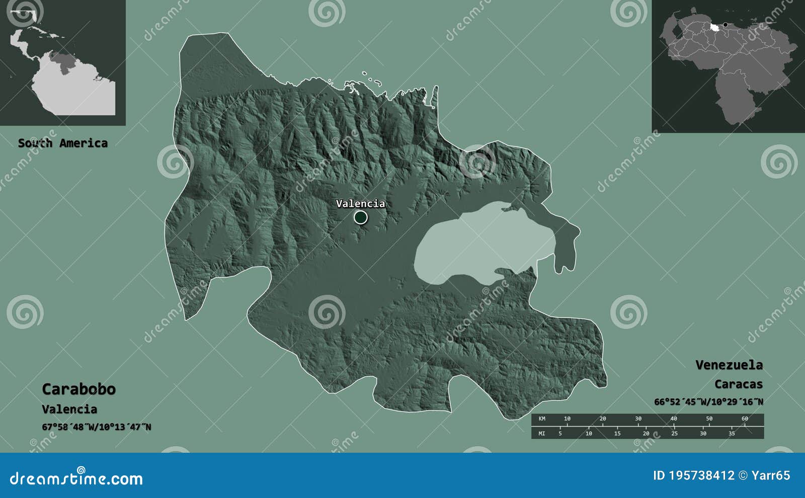 Carabobo, State of Venezuela,. Previews. Administrative Stock ...