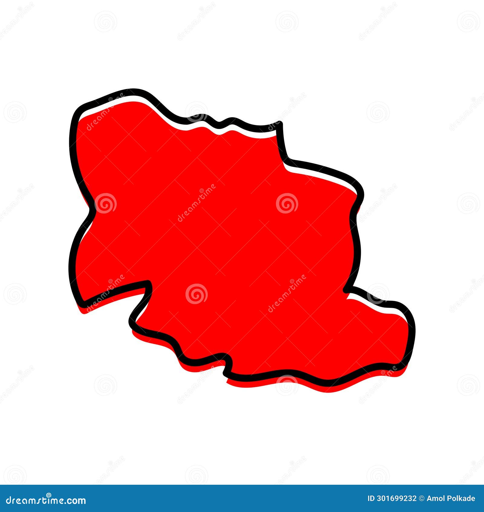 Carabobo State of Venezuela Vector Map Design Stock Illustration ...