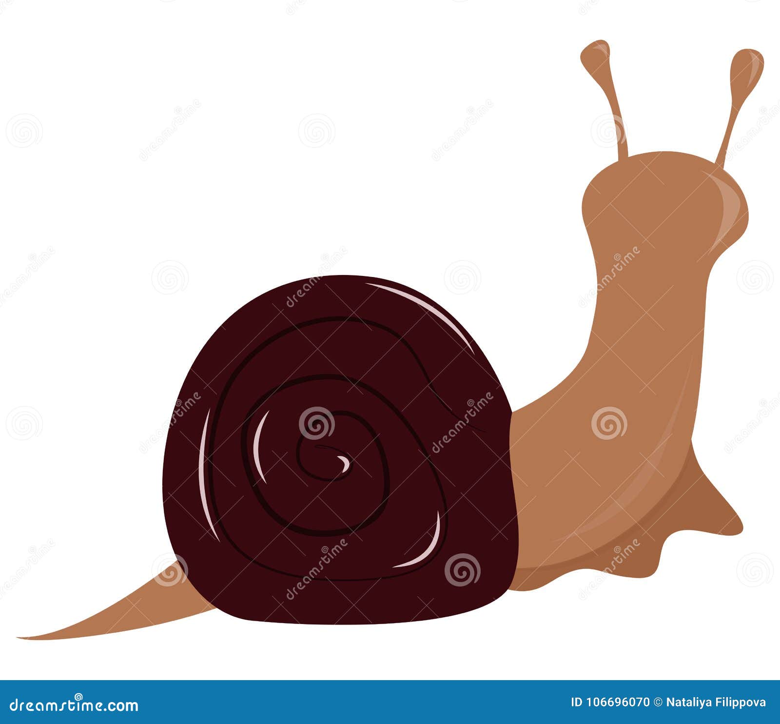 Caracol simple del vector ilustración del vector. Ilustración de ...