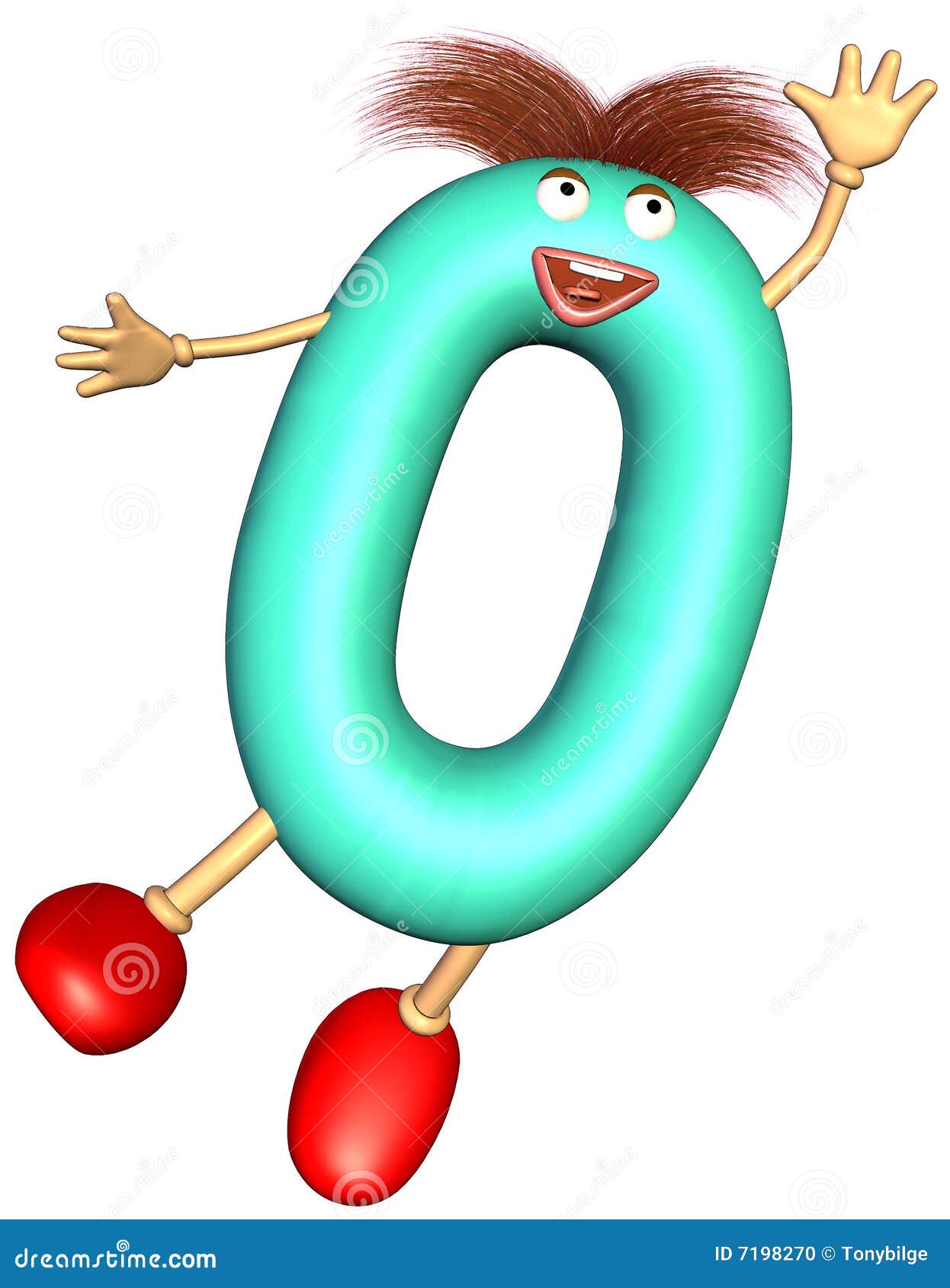 Caractère De Chiffre De Zéro Illustration Stock - Illustration du ...