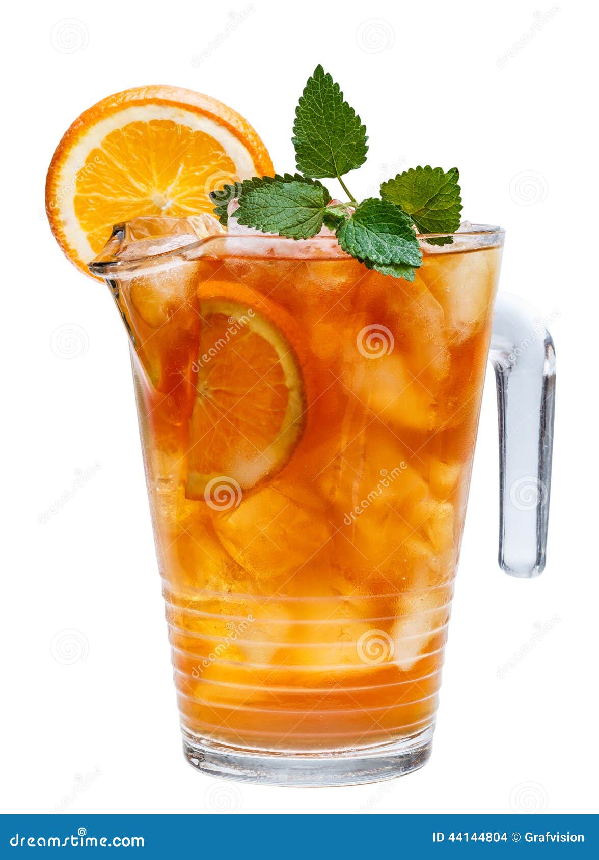 Carafe of iced tea stock photo. Image of lemon, isolated - 44144804