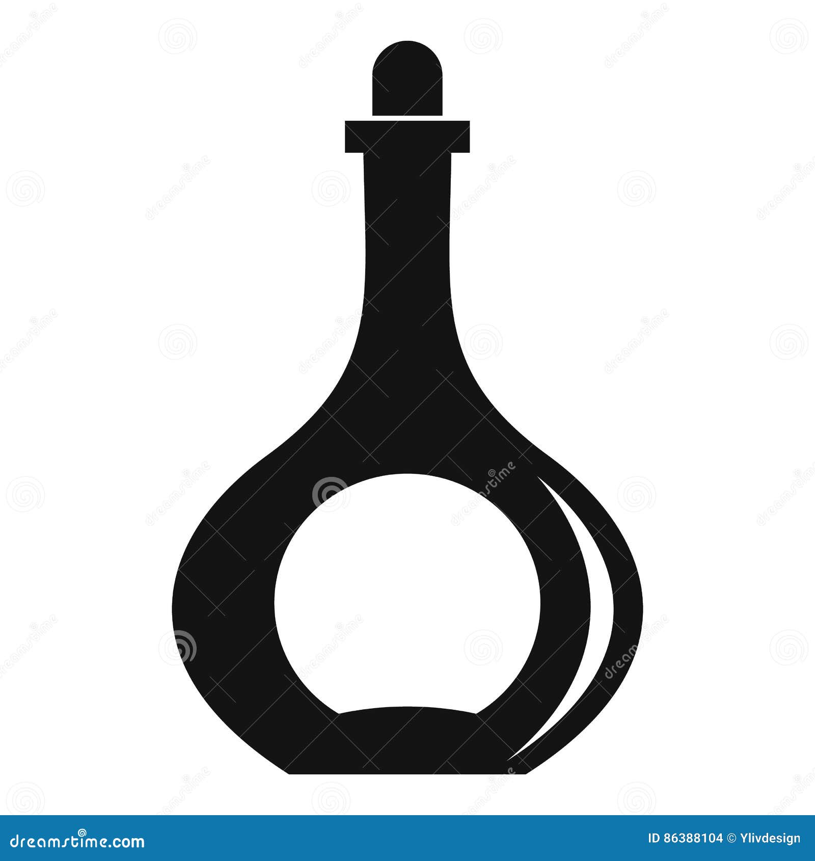 Carafe icon, simple style stock vector. Illustration of plastic - 86388104
