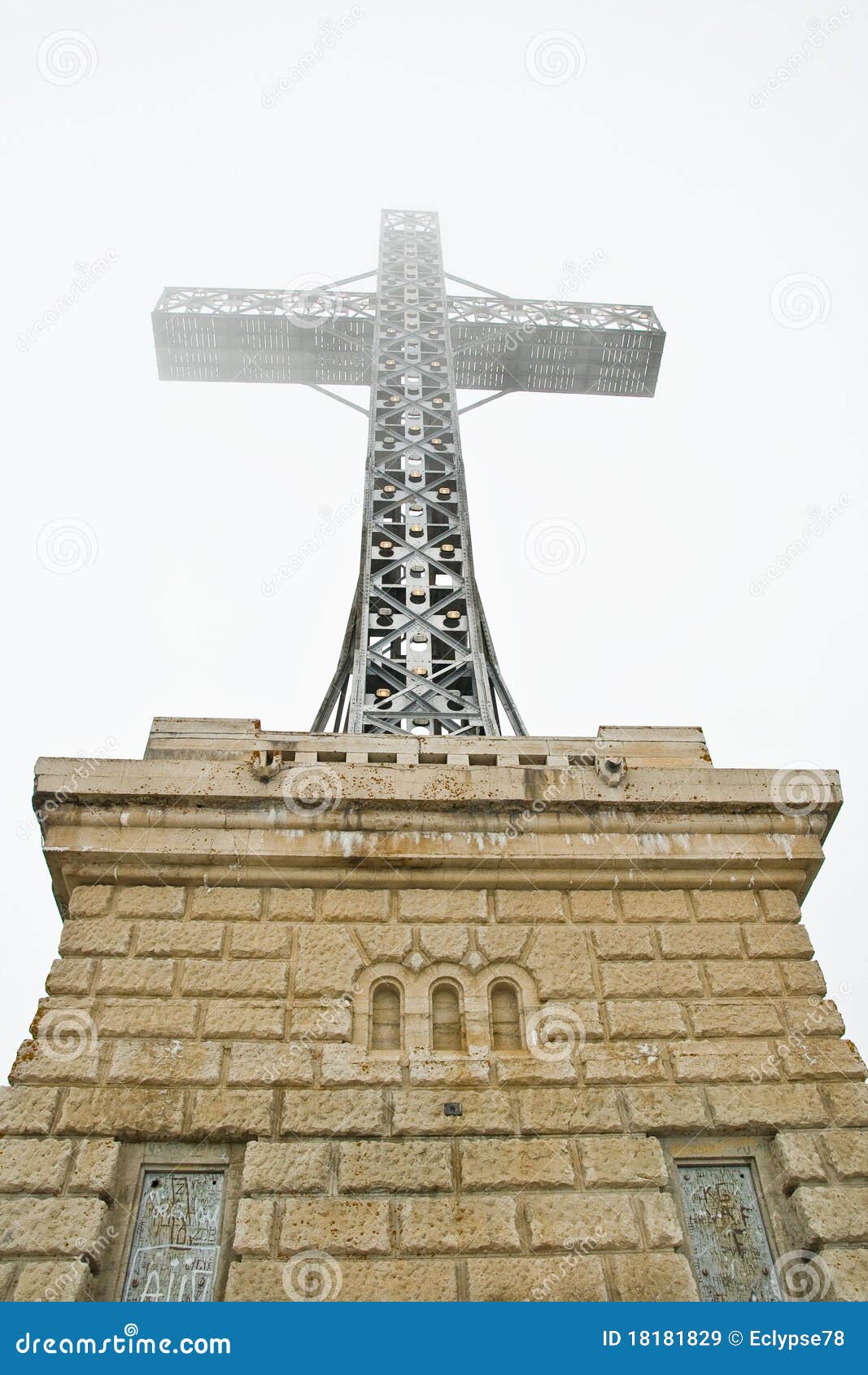 Caraiman cross stock image. Image of nature, national - 18181829