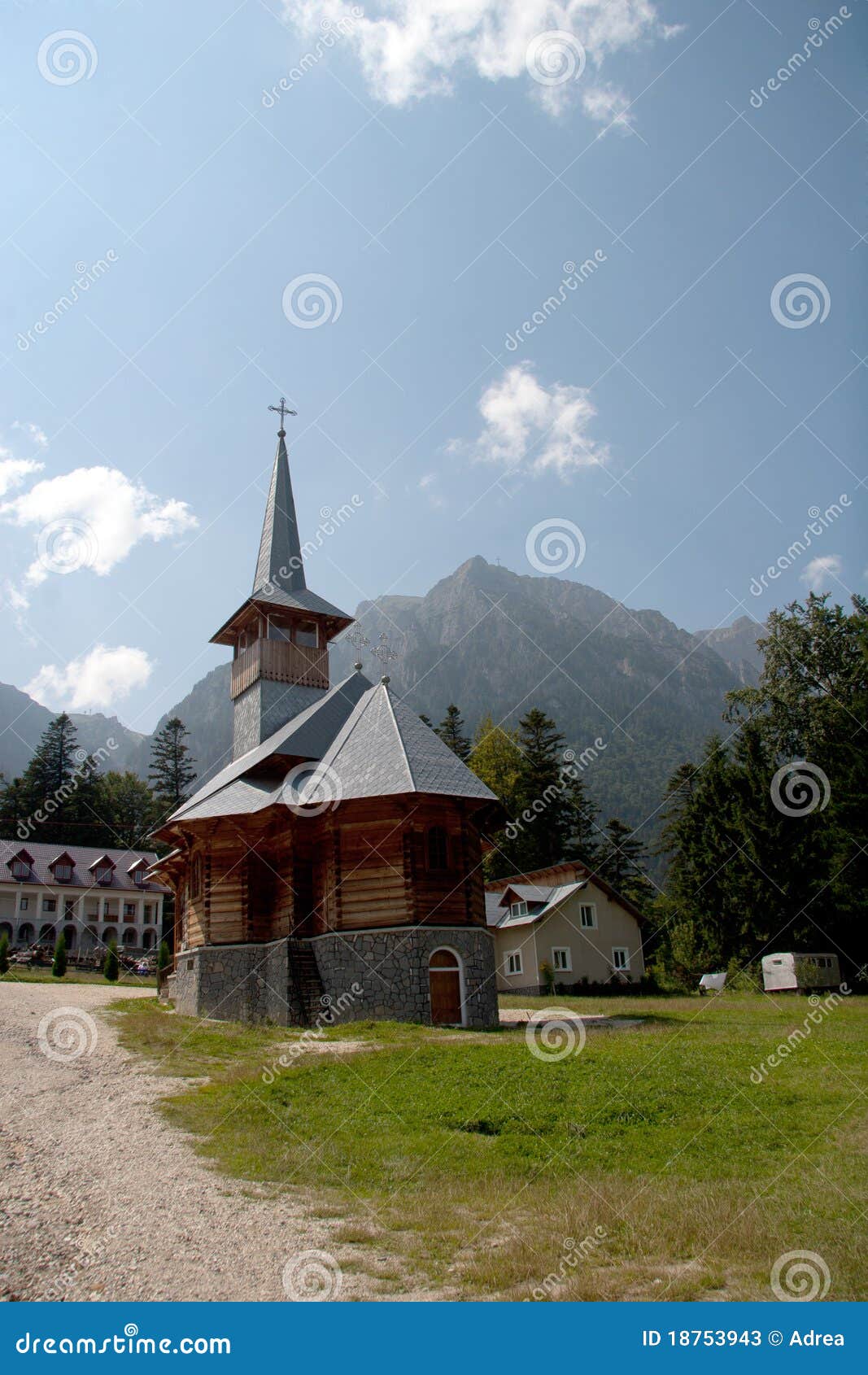 Caraiman monastery stock image. Image of deliverance - 18753943