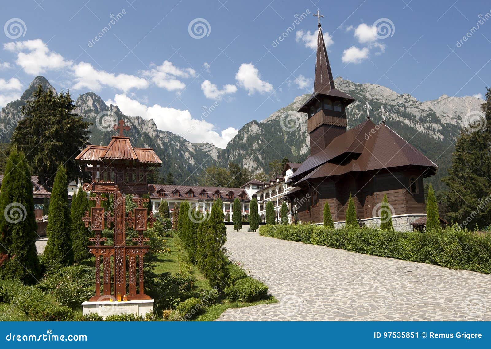 Caraiman monastery stock image. Image of busteni, trinity - 97535851