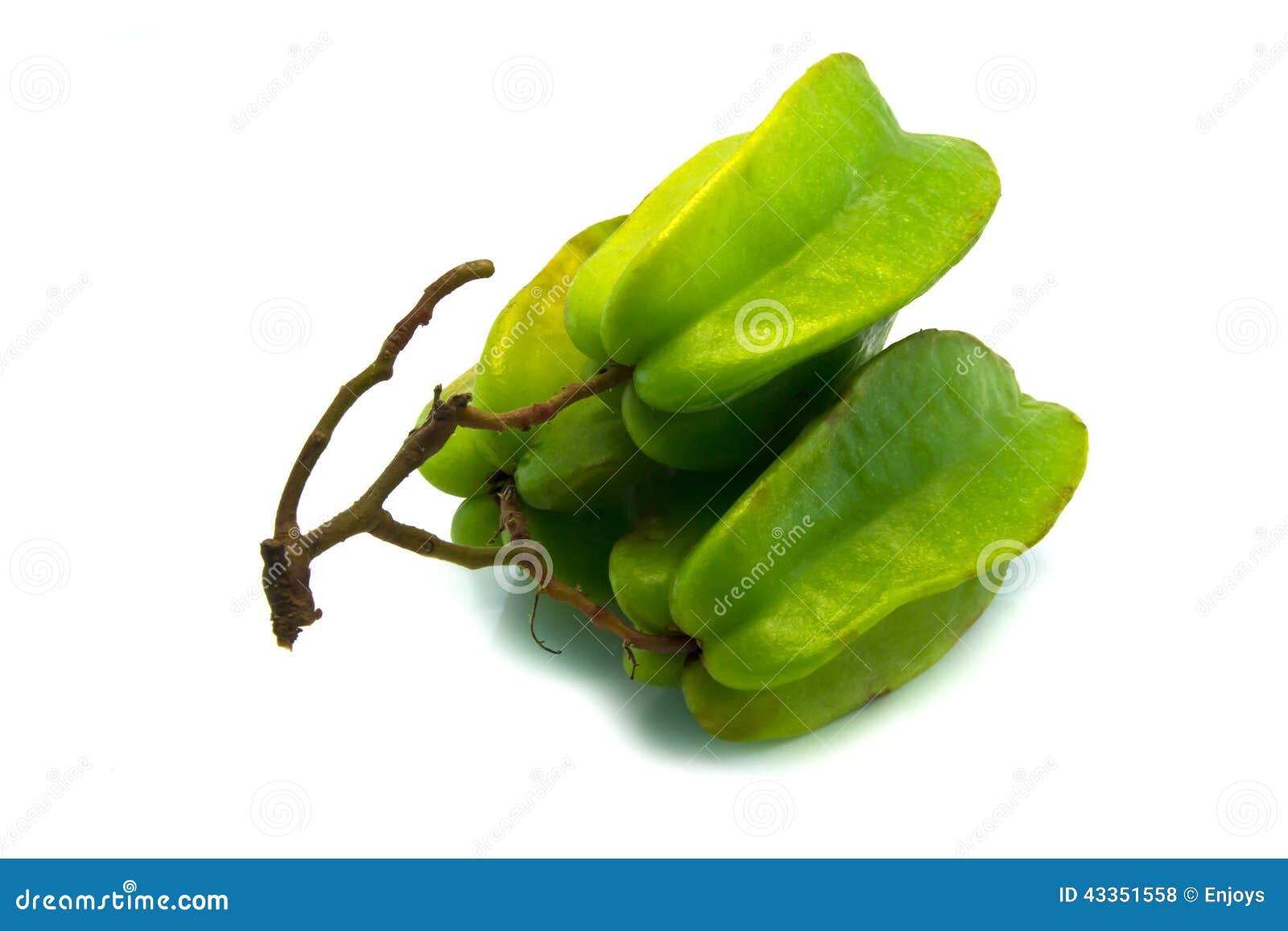 Carambole d'isolement photo stock. Image du manger, asiatique - 43351558