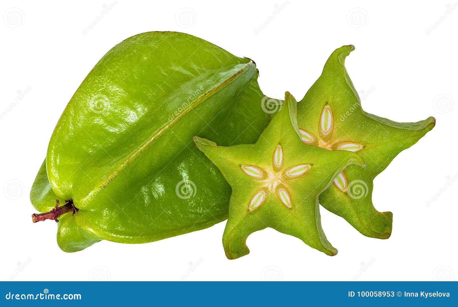 Carambole Isolated on White Stock Image - Image of background, tropical ...