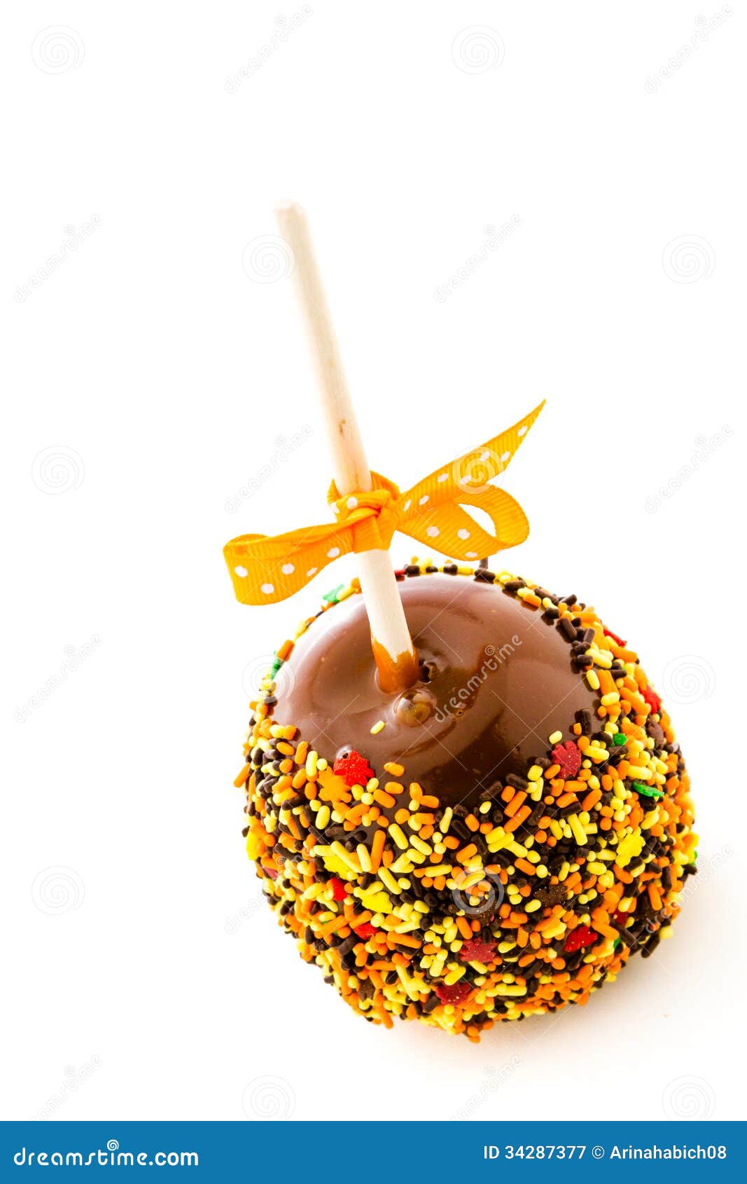 Caramel apple stock image. Image of color, confection - 34287377