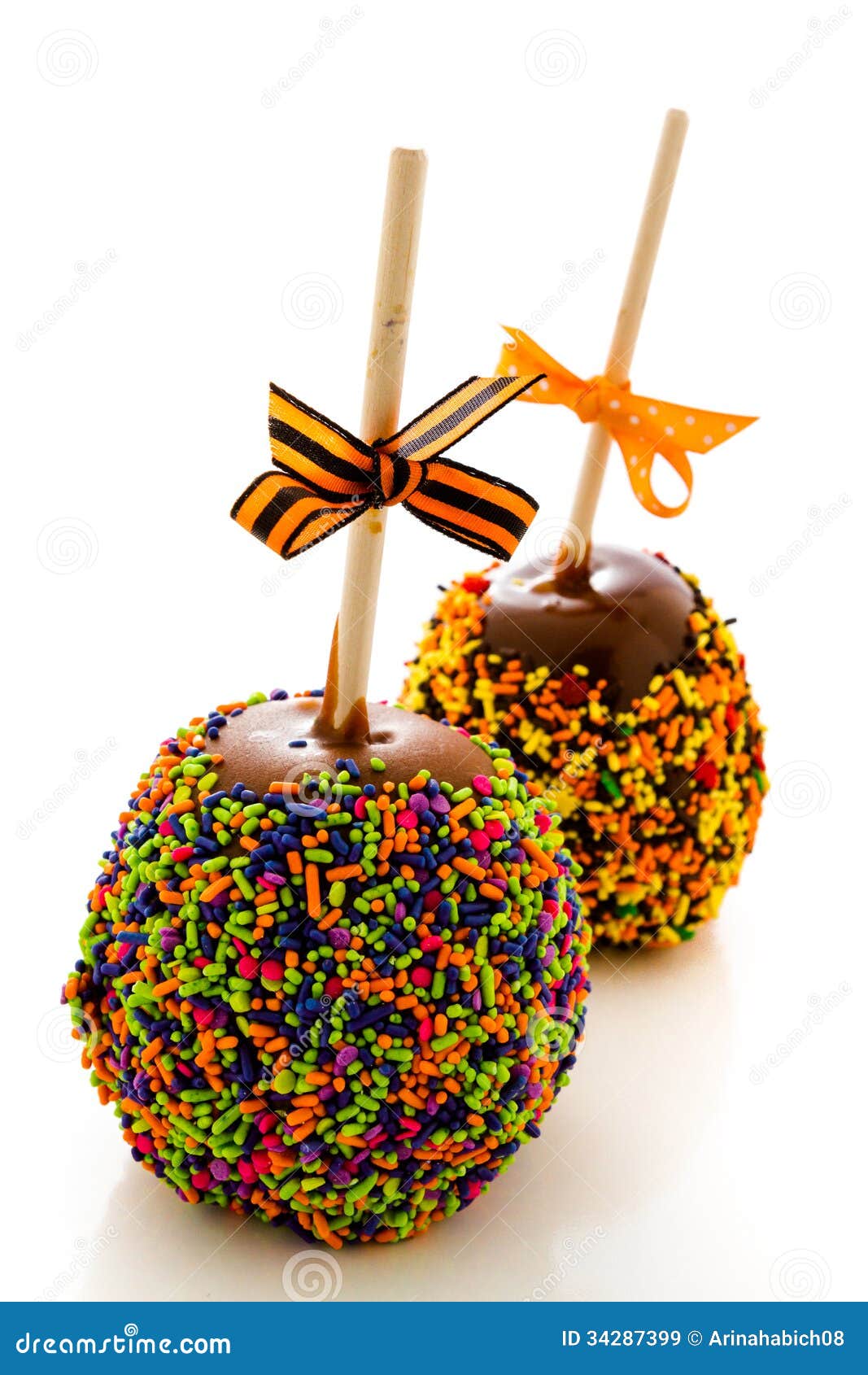 Caramel apple stock image. Image of healthy, cream, dairy - 34287399