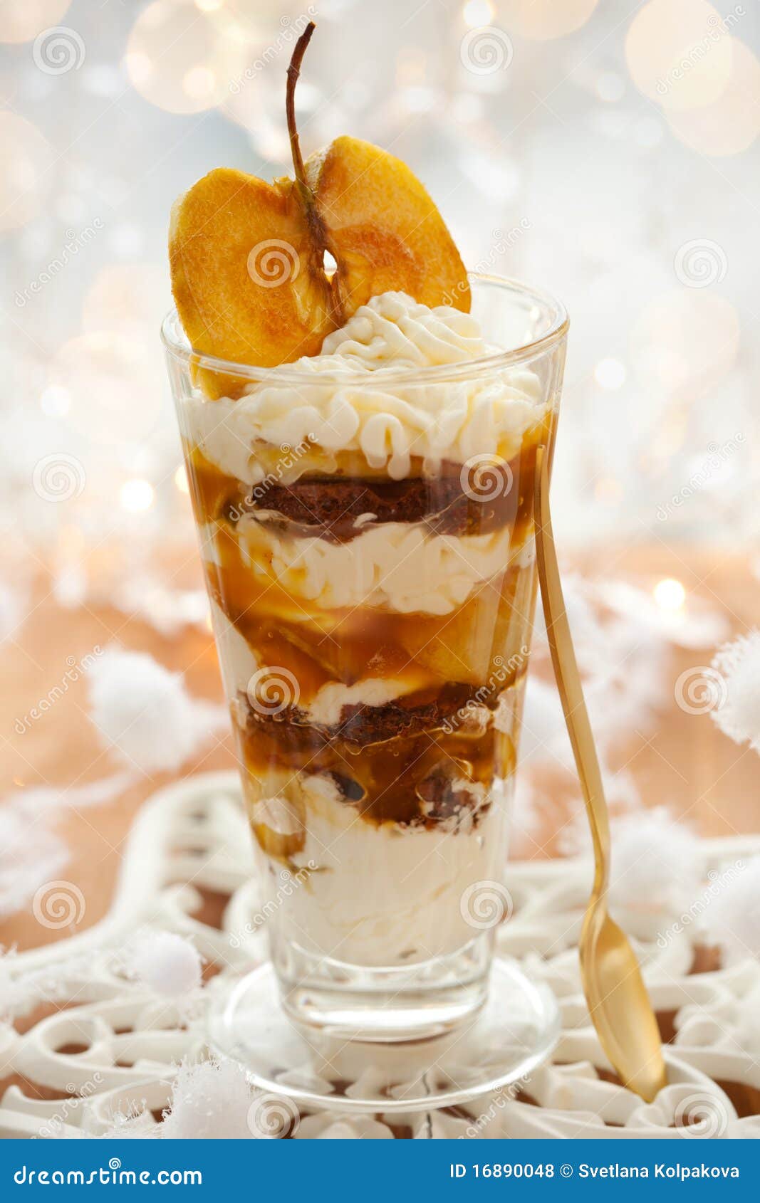 Caramel Apple Parfait stock photo. Image of food, mousse - 16890048