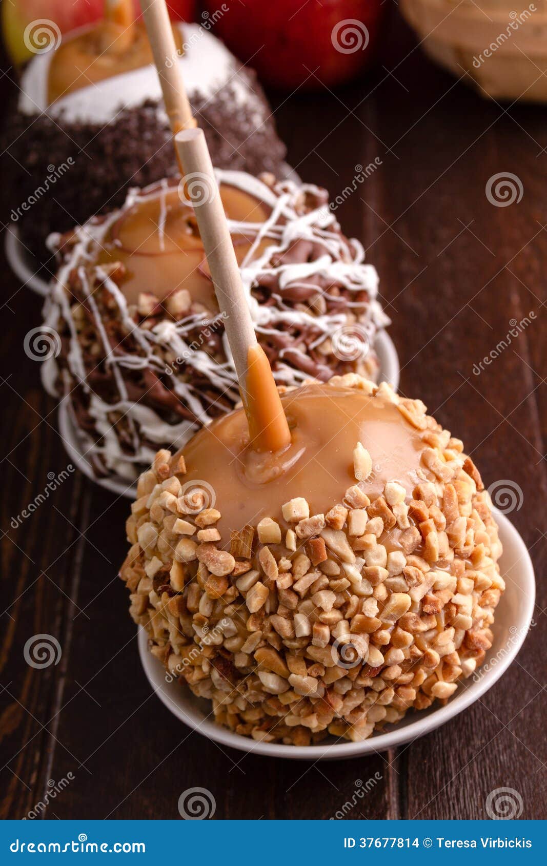 Caramel Apples stock photo. Image of homemade, candy - 37677814