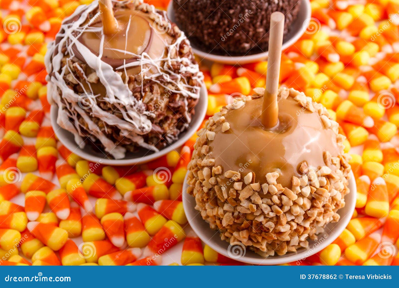 Caramel Apples stock photo. Image of homemade, sticky - 37678862