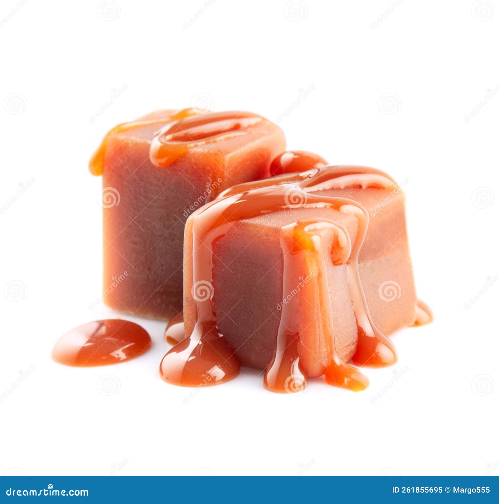 Caramel Candy with Caramel Topping Stock Image - Image of vegan, sugar ...