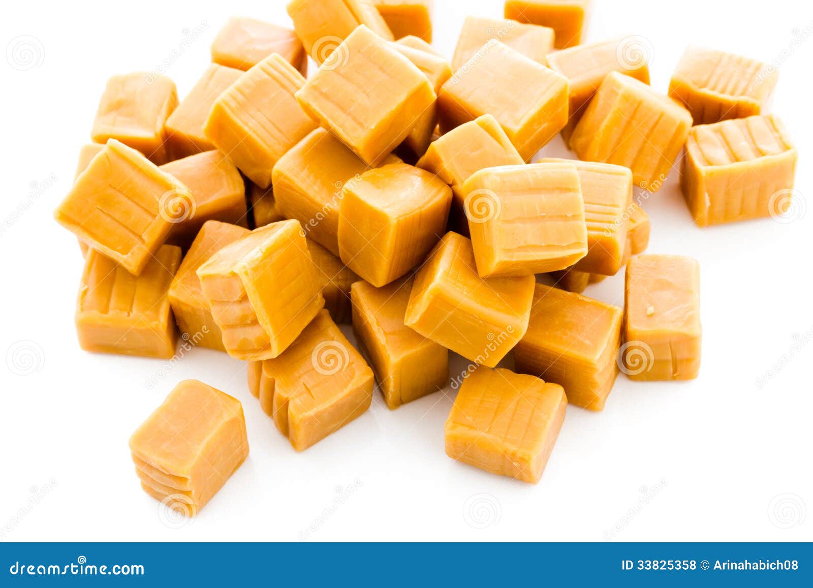 Caramel candy stock photo. Image of square, confection - 33825358