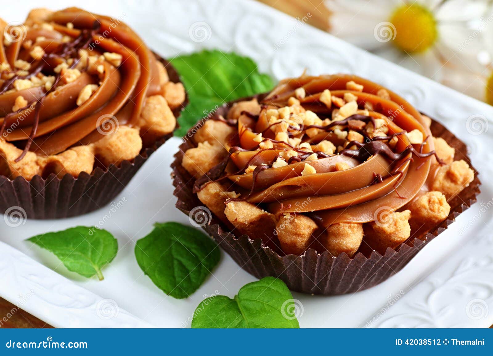Caramel cupcake stock photo. Image of homemade, baked - 42038512