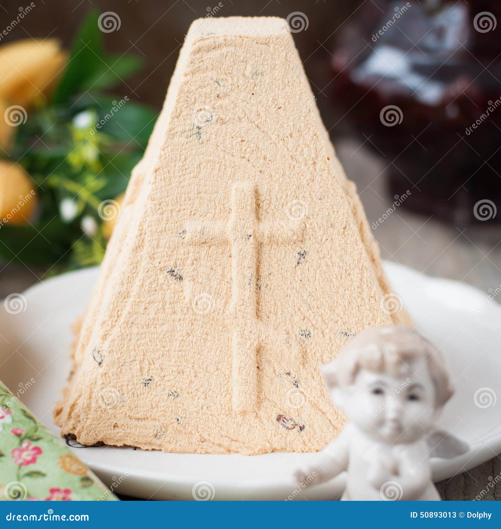 Caramel Curd Paskha, Traditional Russian Easter Dessert Stock Image ...