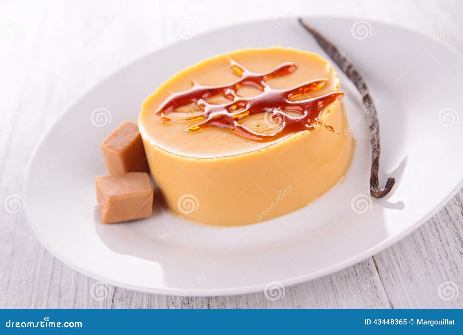 Caramel dessert stock image. Image of custard, sweet - 43448365