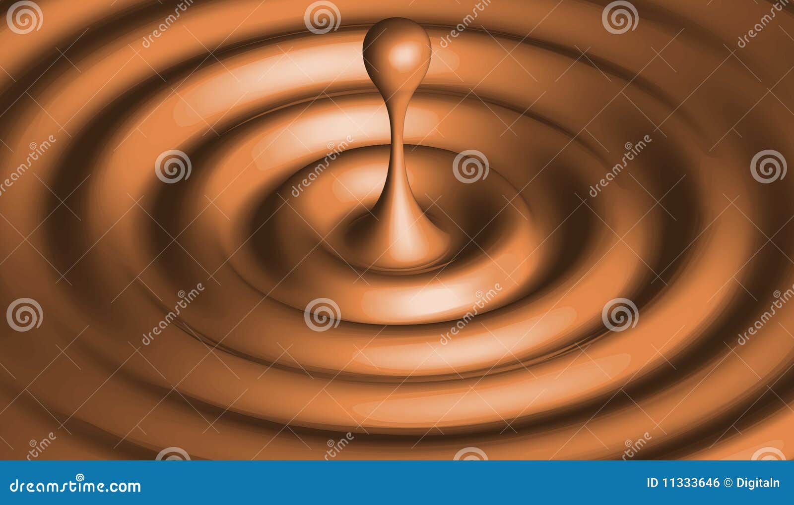 Caramel Drop 3D. Realistic Caramel, Melted Sauce. Flow Liquid Isolated ...