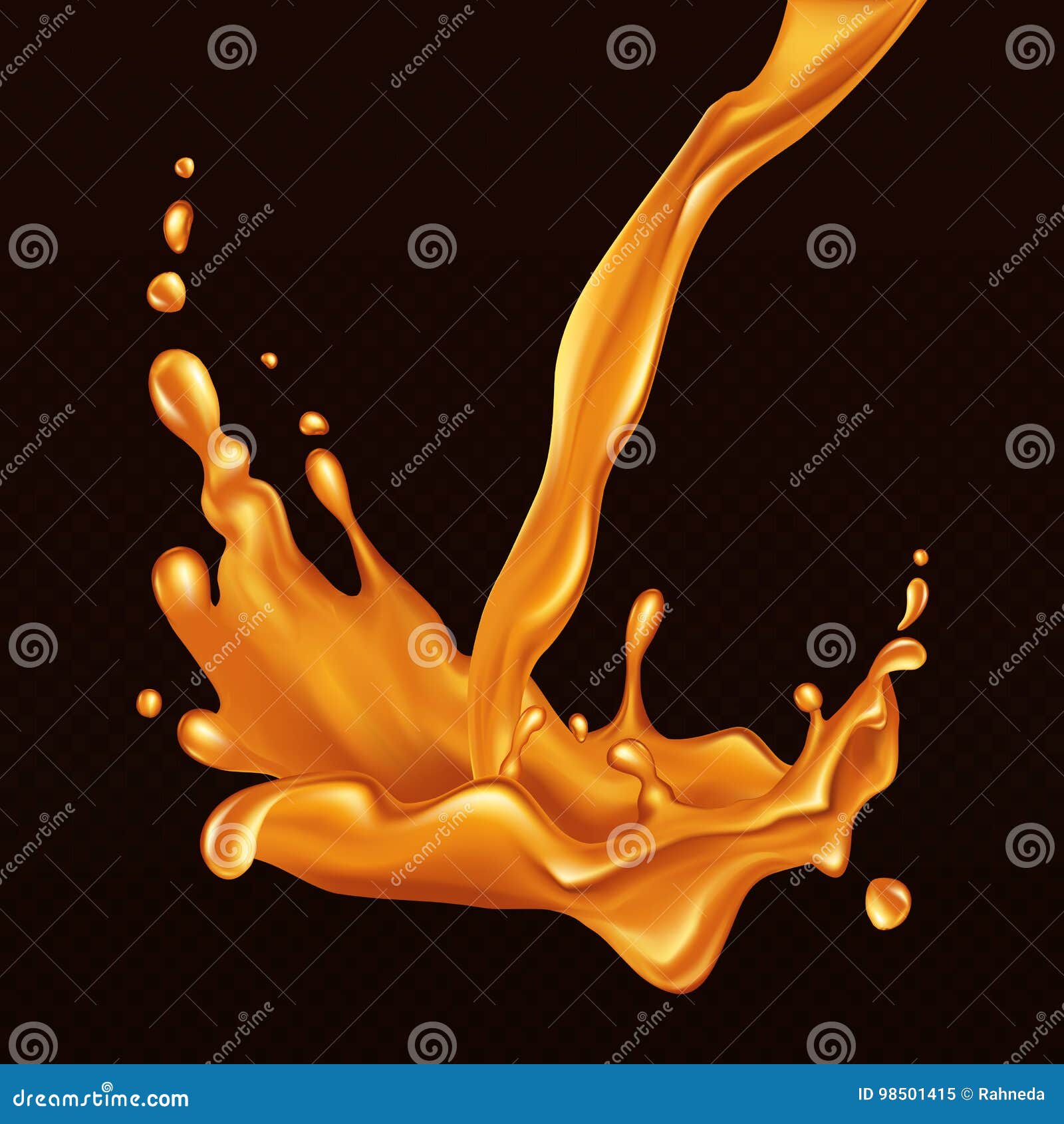 Caramel Flow Royalty-Free Illustration | CartoonDealer.com #4170579