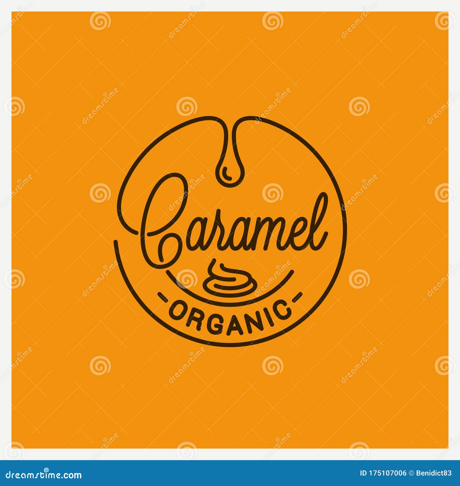 Caramel Logo. Stylish And Modern Sign For Candy Products. Vector ...