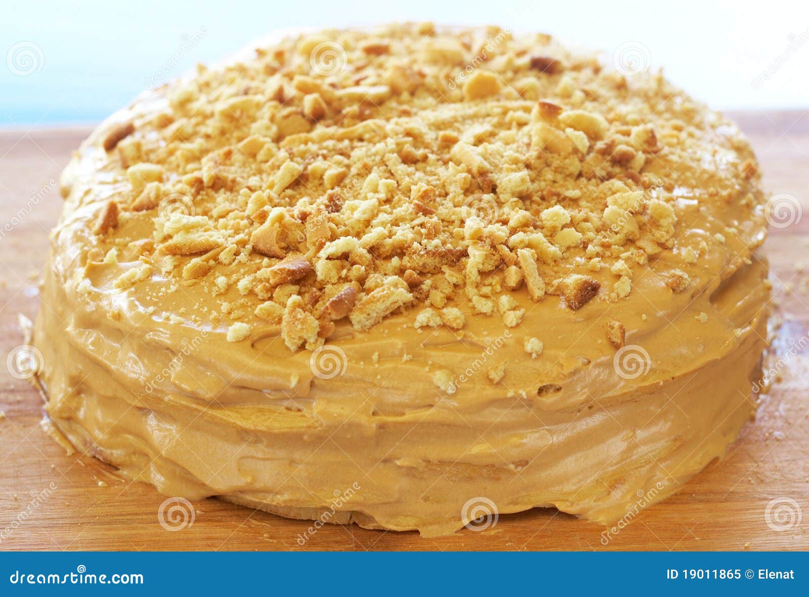 Caramel medovik cake stock image. Image of baked, colorful - 19011865