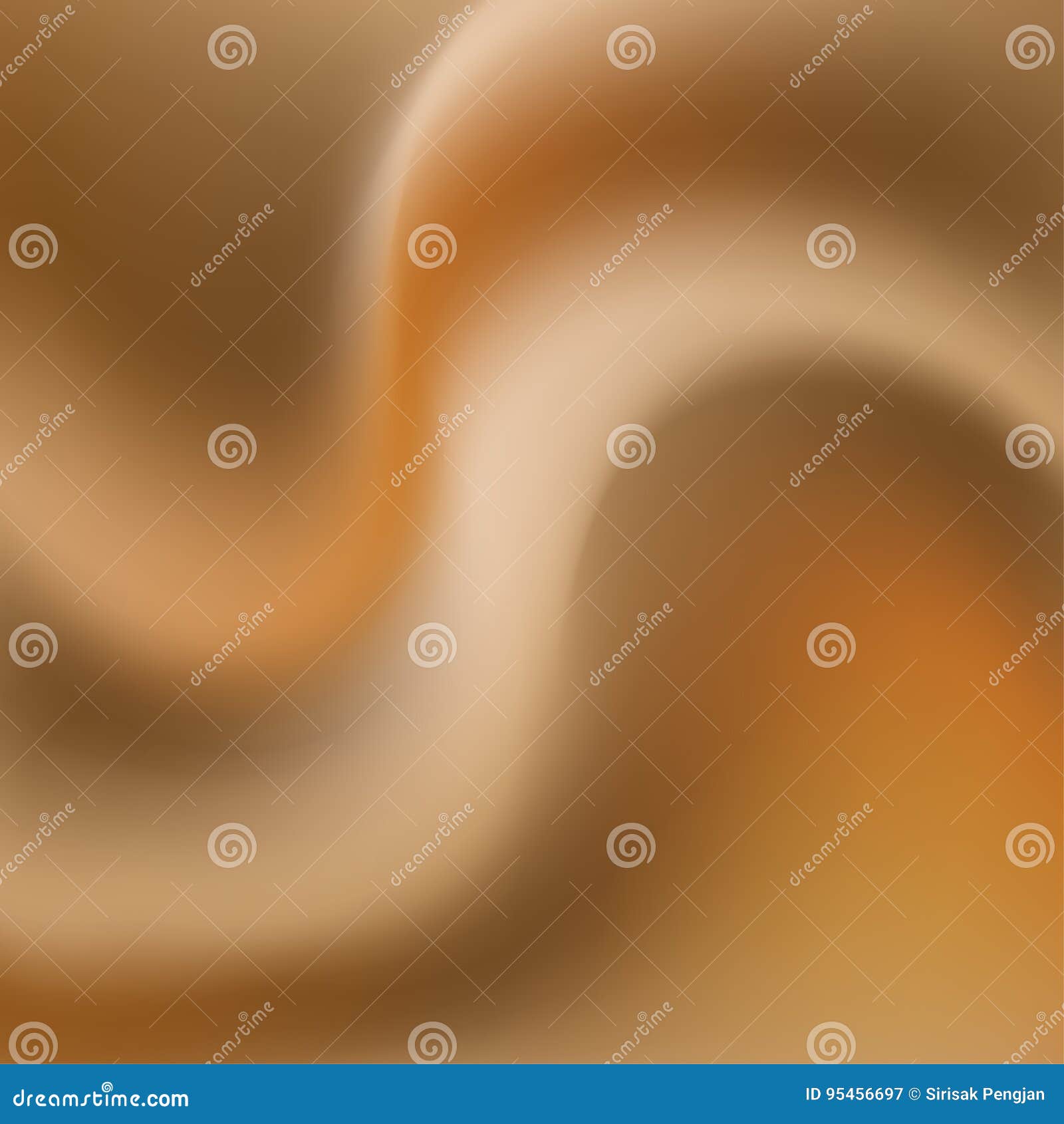 Caramel Milk Cream Smooth Flow, Background Royalty-Free Illustration ...