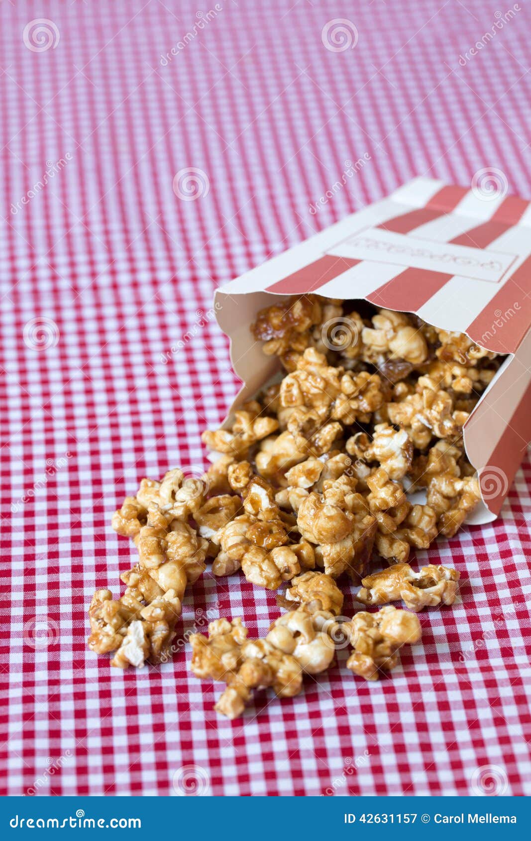 Caramel Popcorn Red White Tablecloth Stock Photos - Free & Royalty-Free ...
