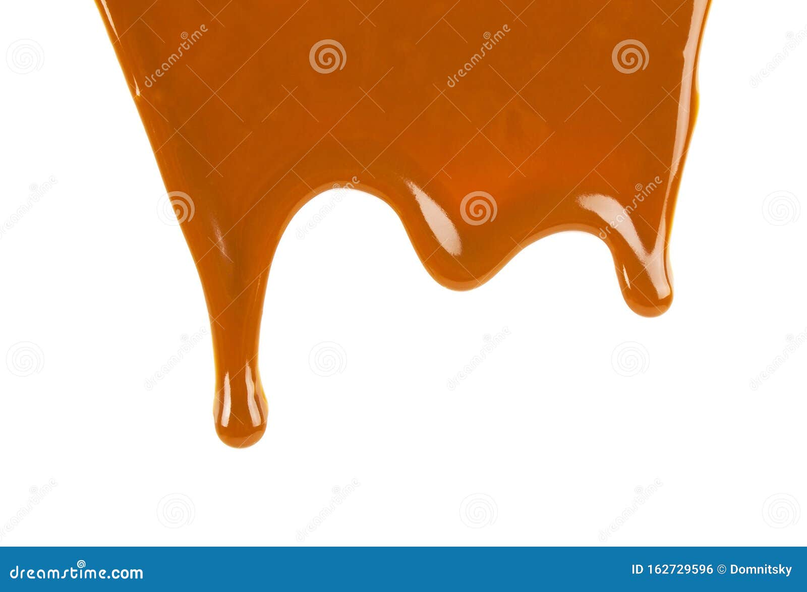Caramel Sauce Isolated on a White Background Stock Photo - Image of ...
