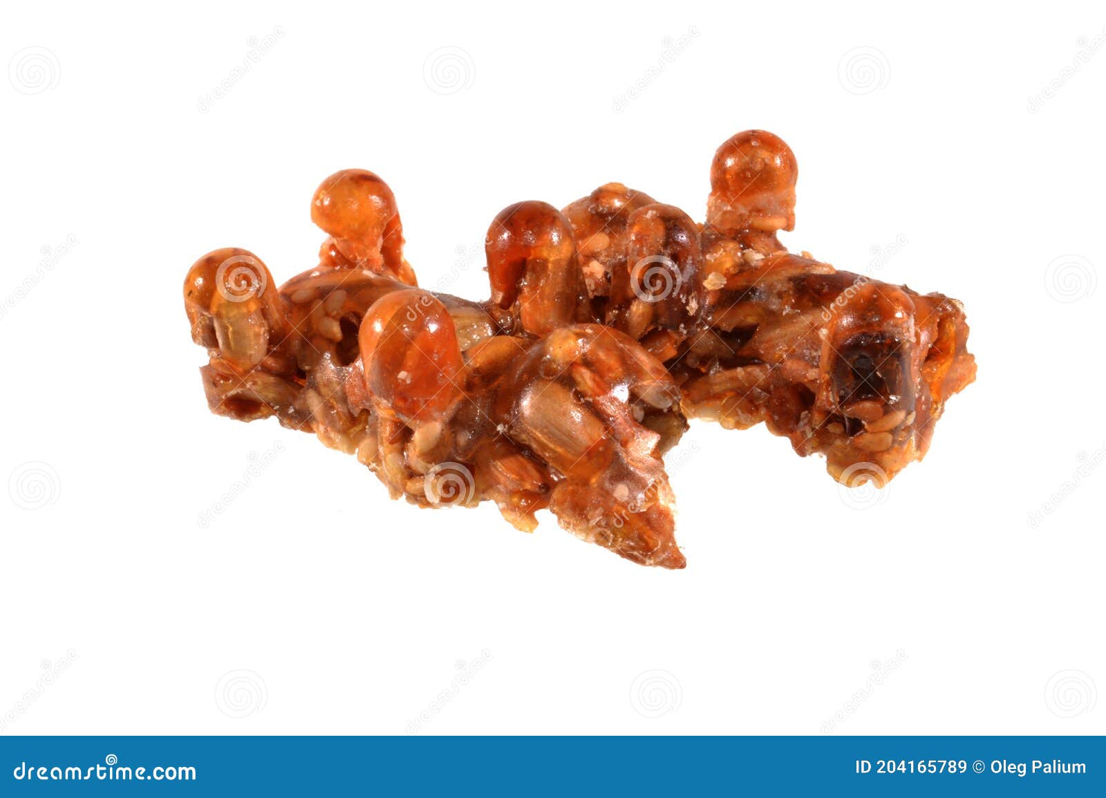 Caramel Seeds Isolated on White Background Stock Image - Image of ...