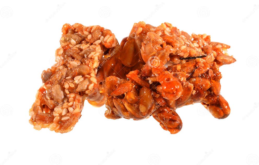 Caramel Seeds Isolated on White Background Stock Image - Image of close ...