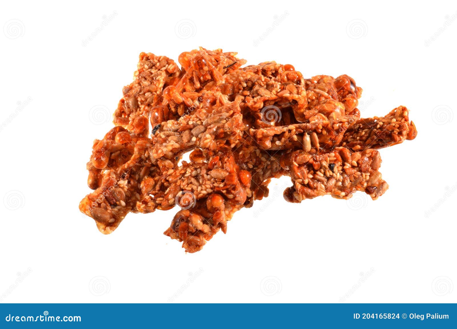 Caramel Seeds Isolated on White Background Stock Photo - Image of honey ...