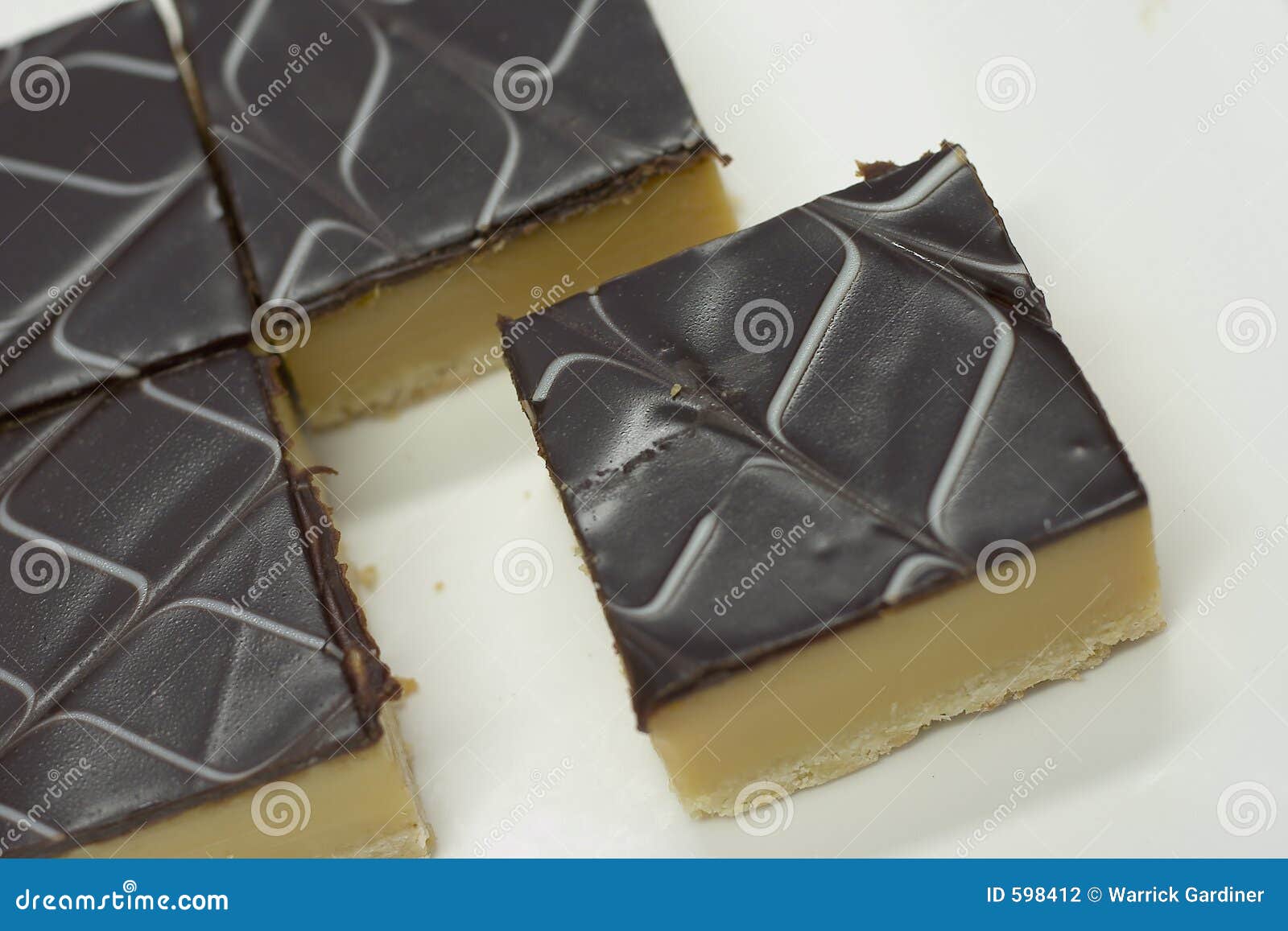 Caramel Slice stock photo. Image of closeup, attractive - 598412