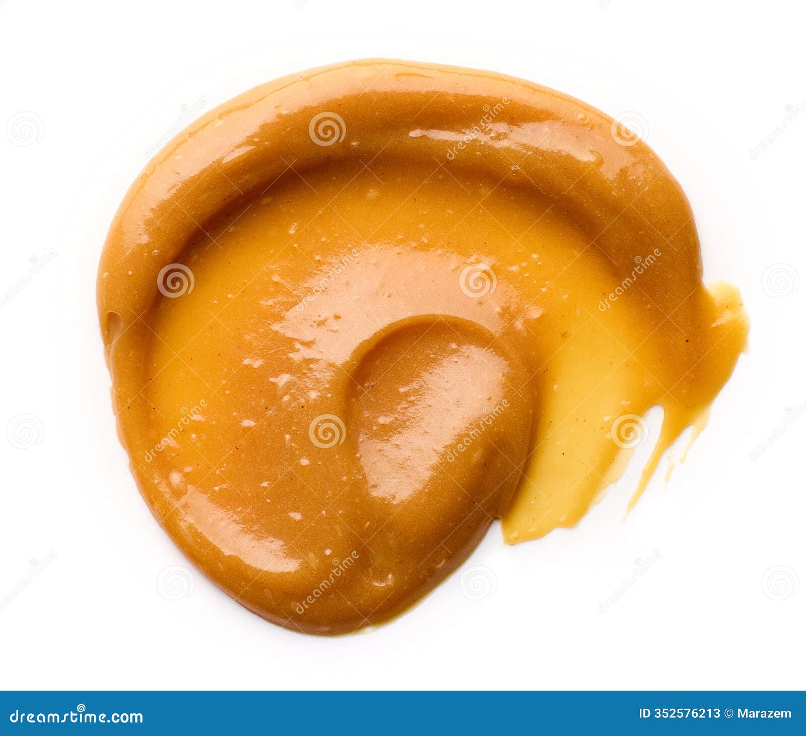 Caramel Smear on White Background Stock Image - Image of drip, smear ...