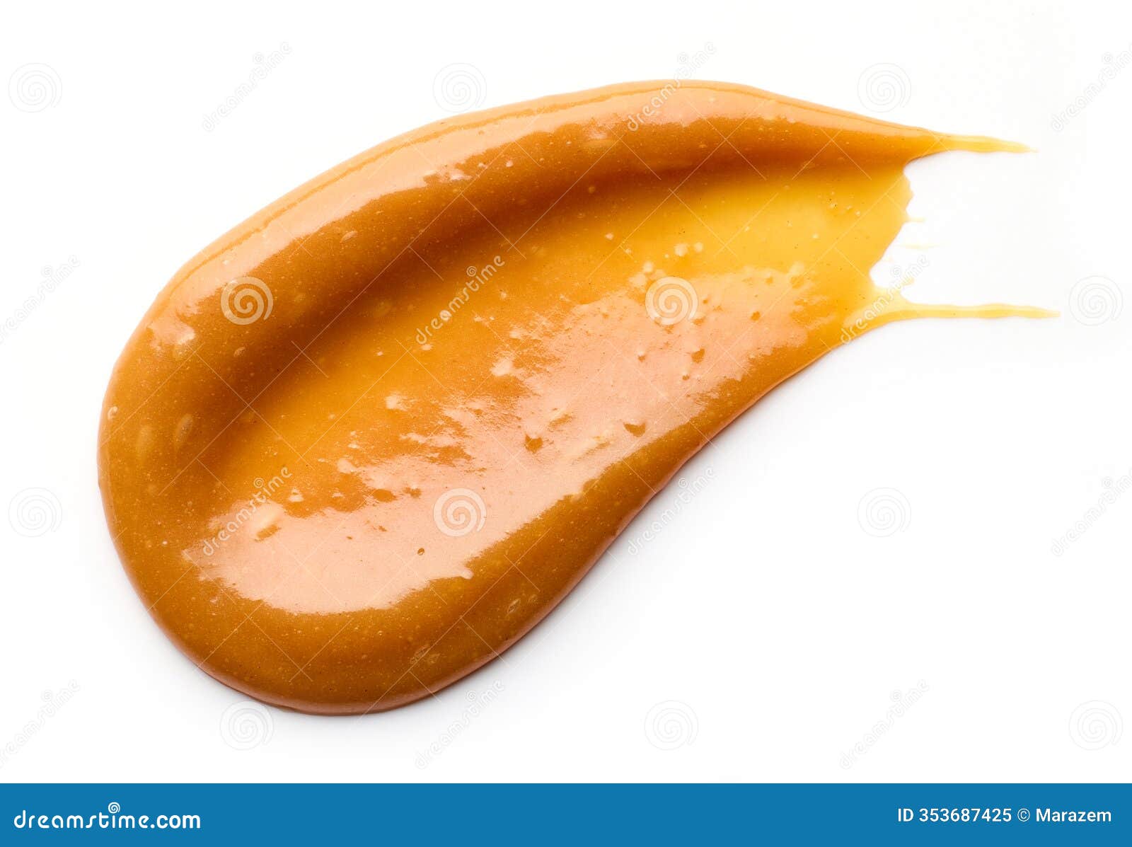 Caramel Smear on White Background Stock Image - Image of macro, dessert ...