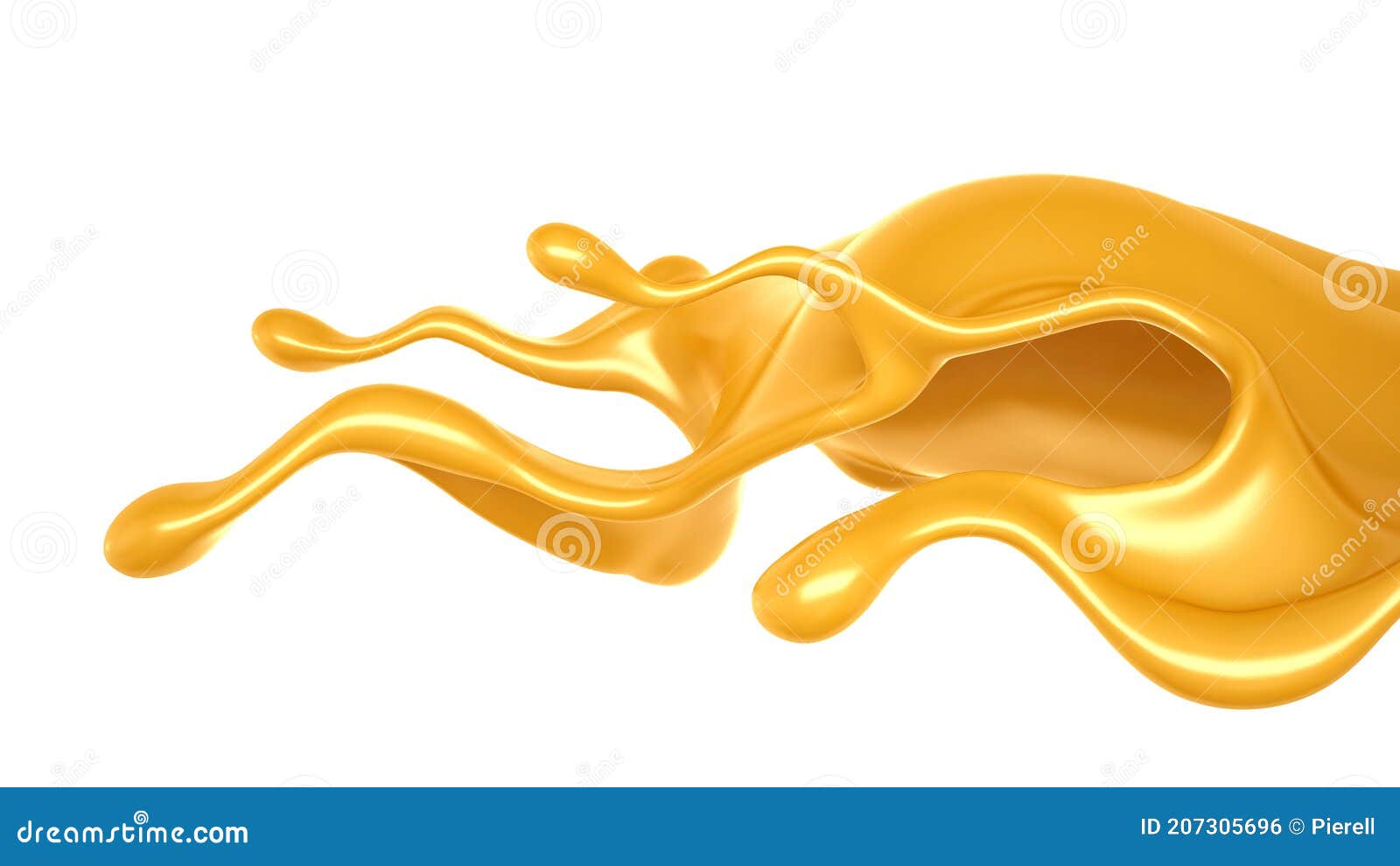 Caramel Splash. 3d Illustration, 3d Rendering Stock Illustration ...