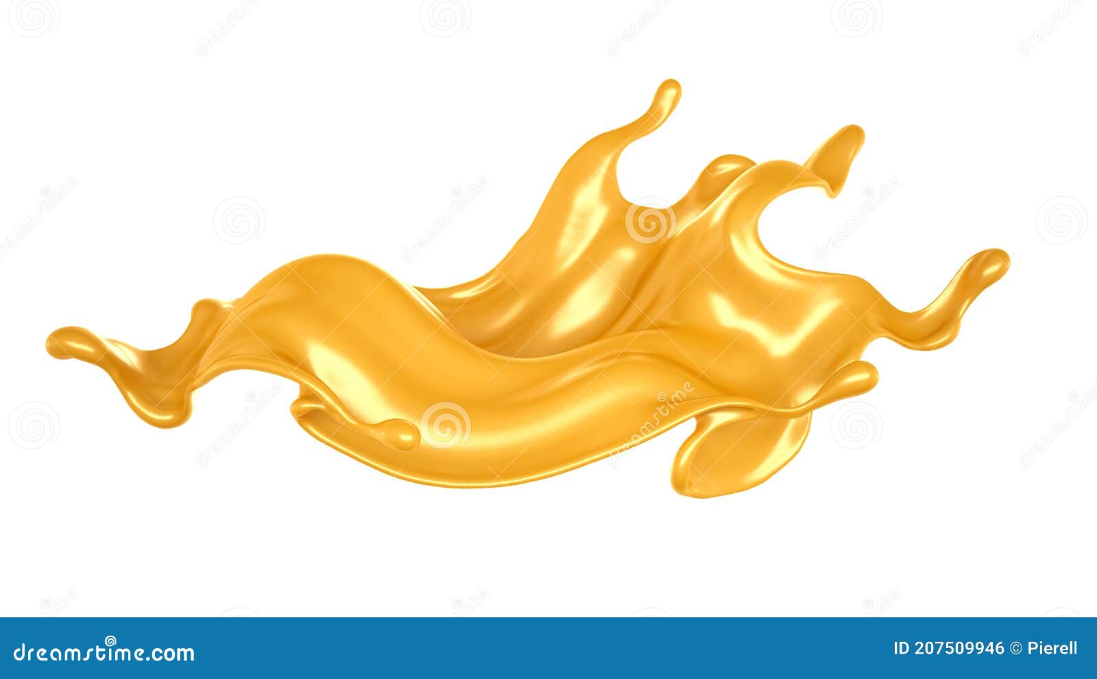 Caramel Splash. 3d Illustration, 3d Rendering Stock Illustration ...