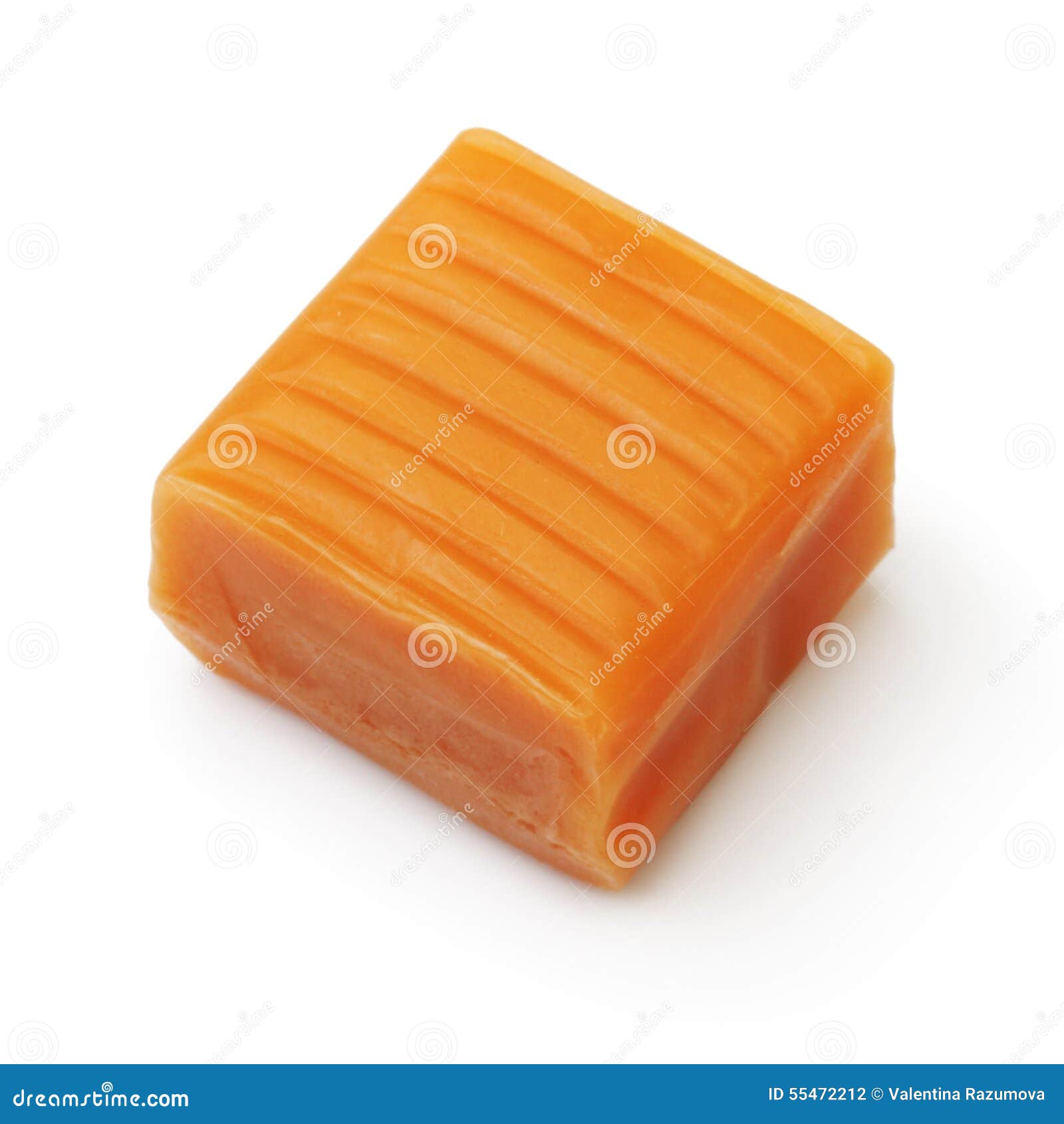 Caramel toffee isolated stock photo. Image of dessert - 55472212