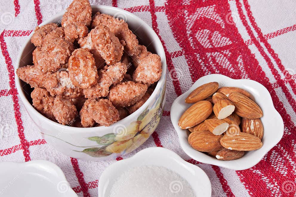 Caramelized almonds stock photo. Image of gourmet, almond - 22772228