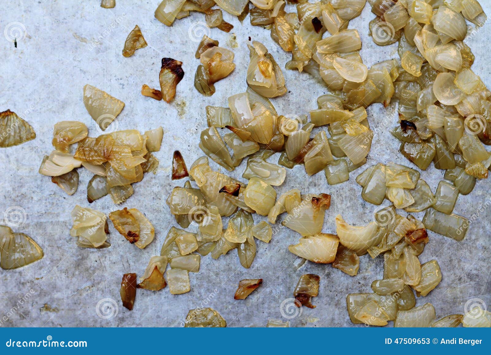 Caramelized Onions on a Baking Sheet Stock Image - Image of sheet ...