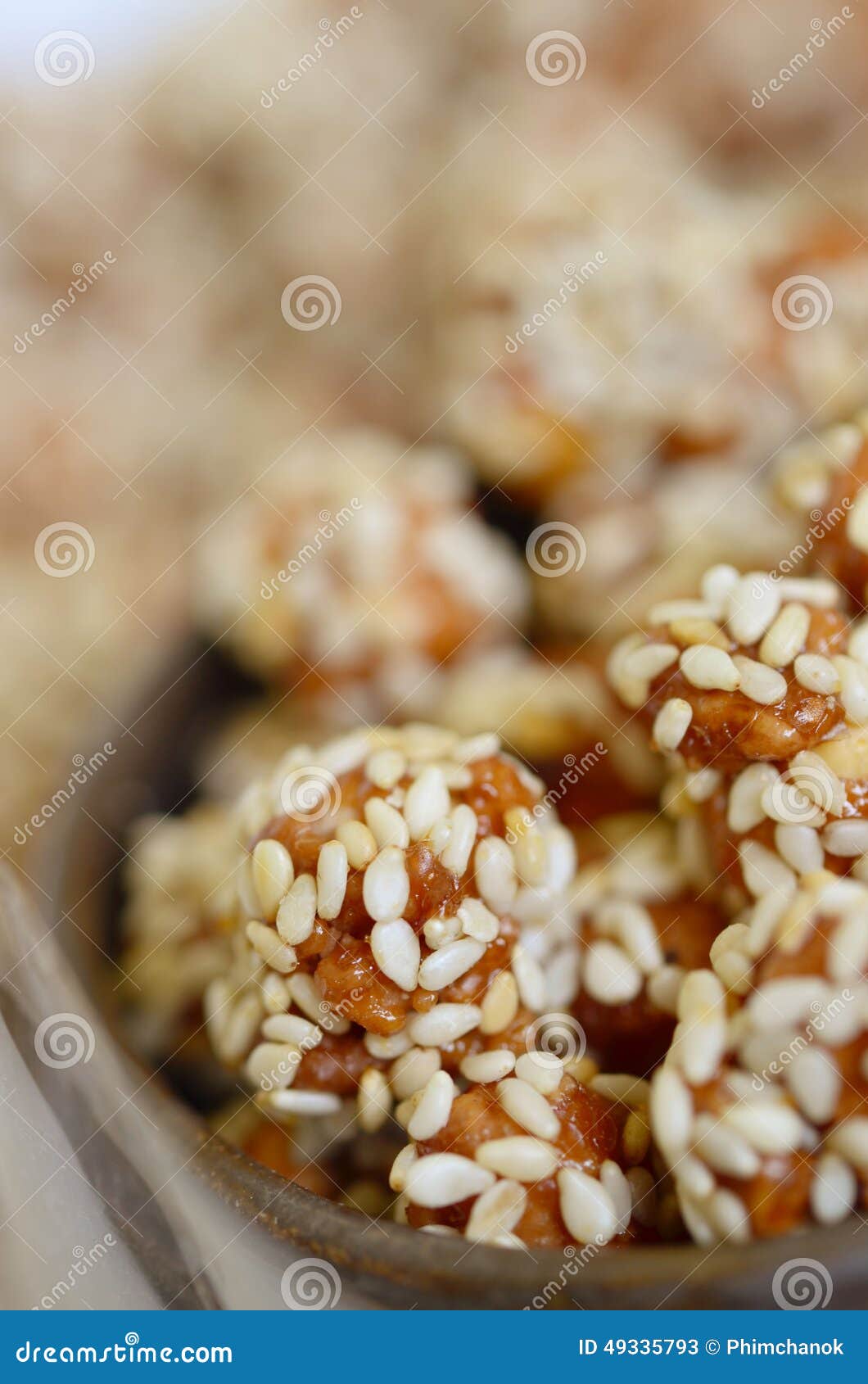 Caramelized peanuts stock image. Image of oriental, portion - 49335793