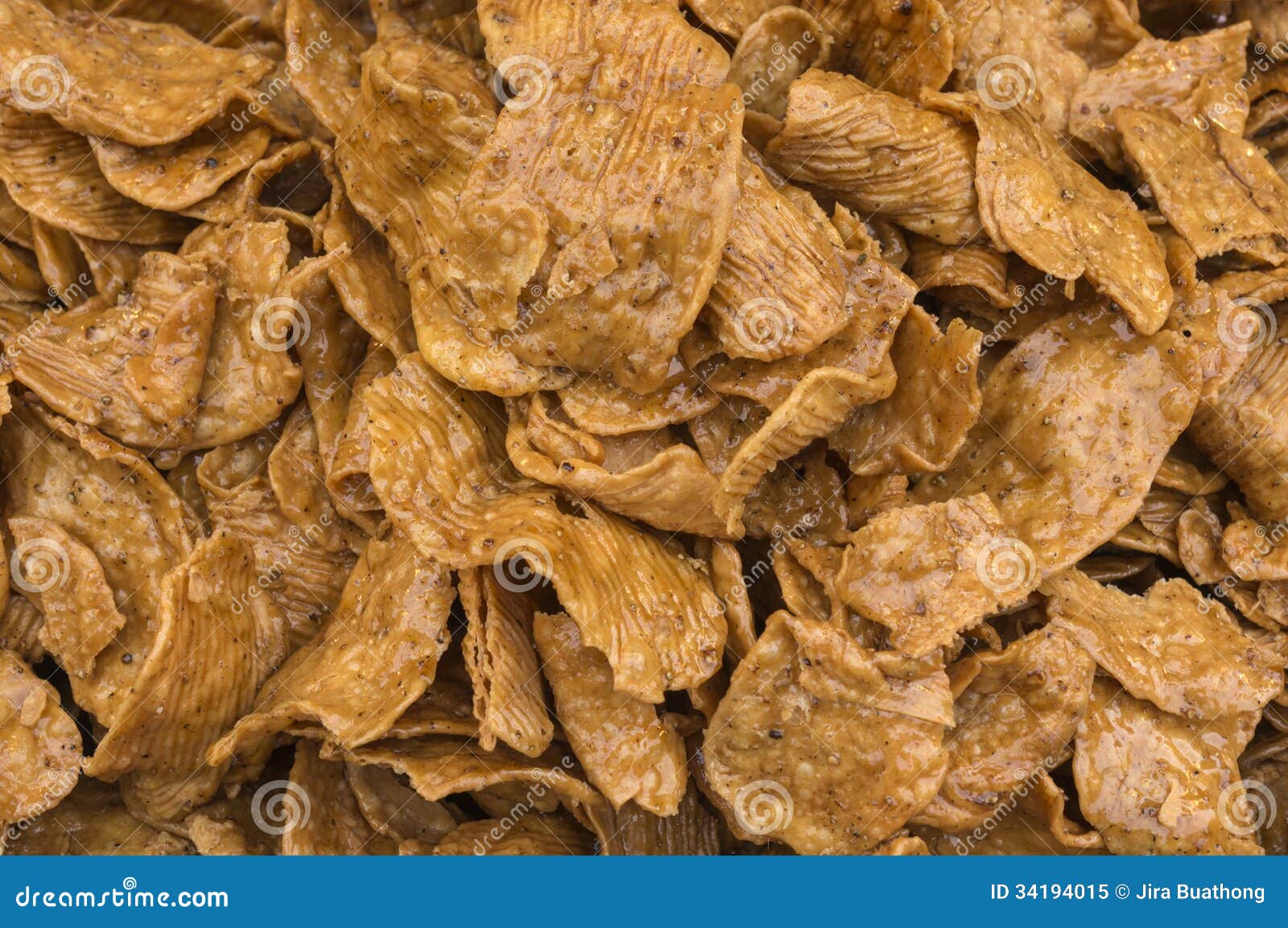 Caramelized rice crisps stock image. Image of cuisine - 34194015