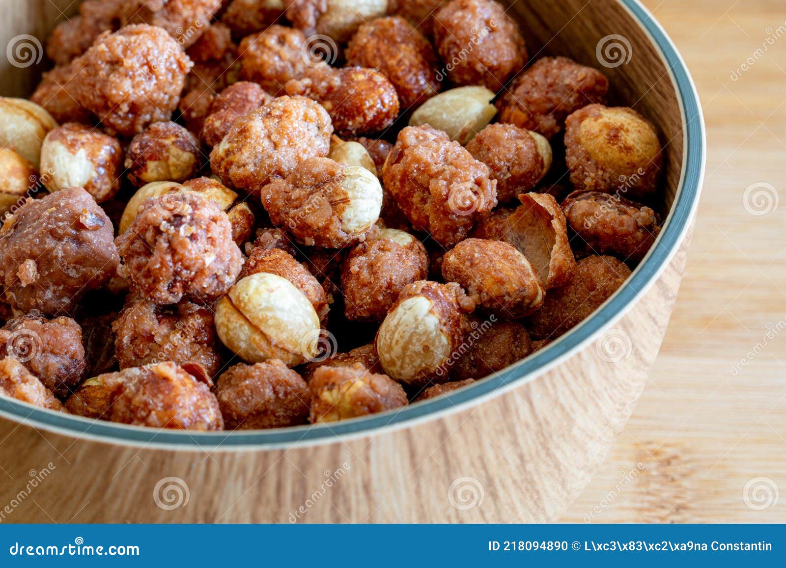 Caramelized sweet peanuts stock photo. Image of peanut - 218094890