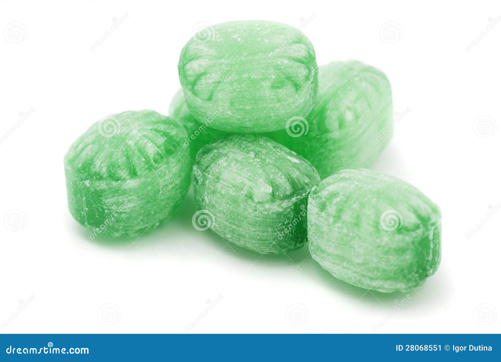 Caramelle alla menta verdi immagine stock. Immagine di duro - 28068551