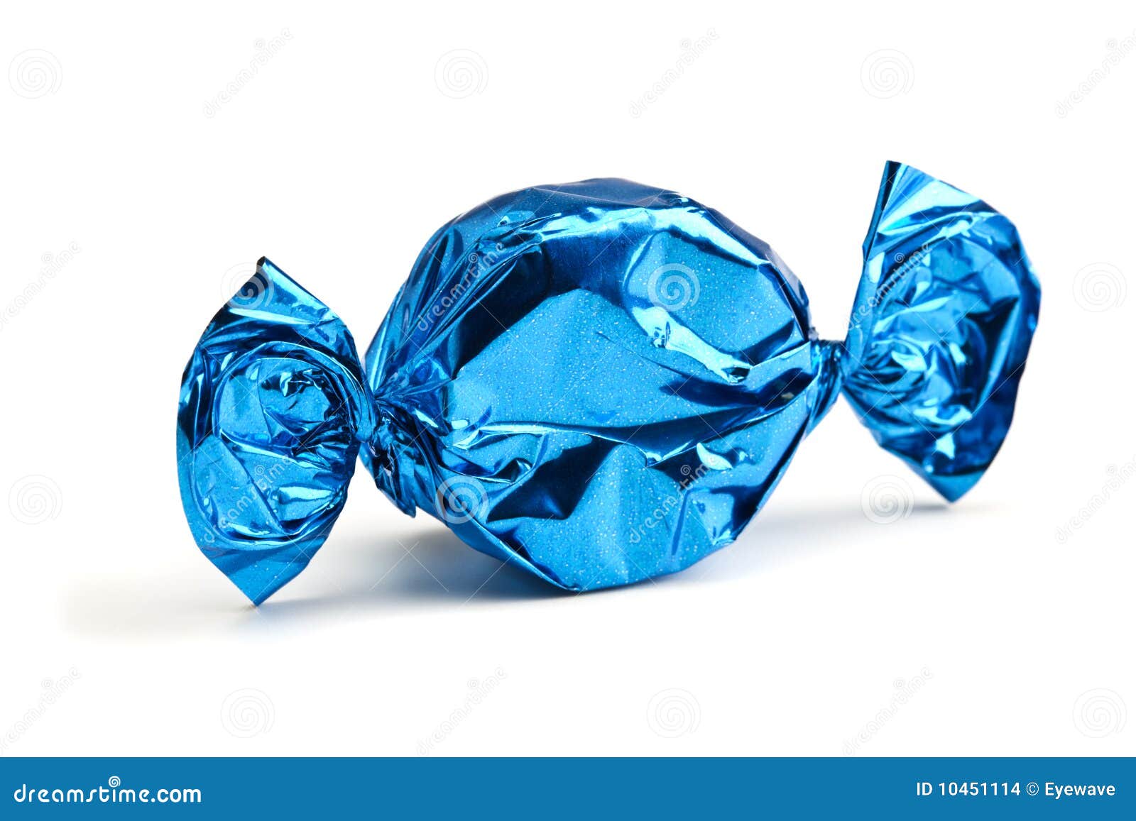 Caramelo Envuelto En Hoja Azul Foto de archivo - Imagen de caramelo ...