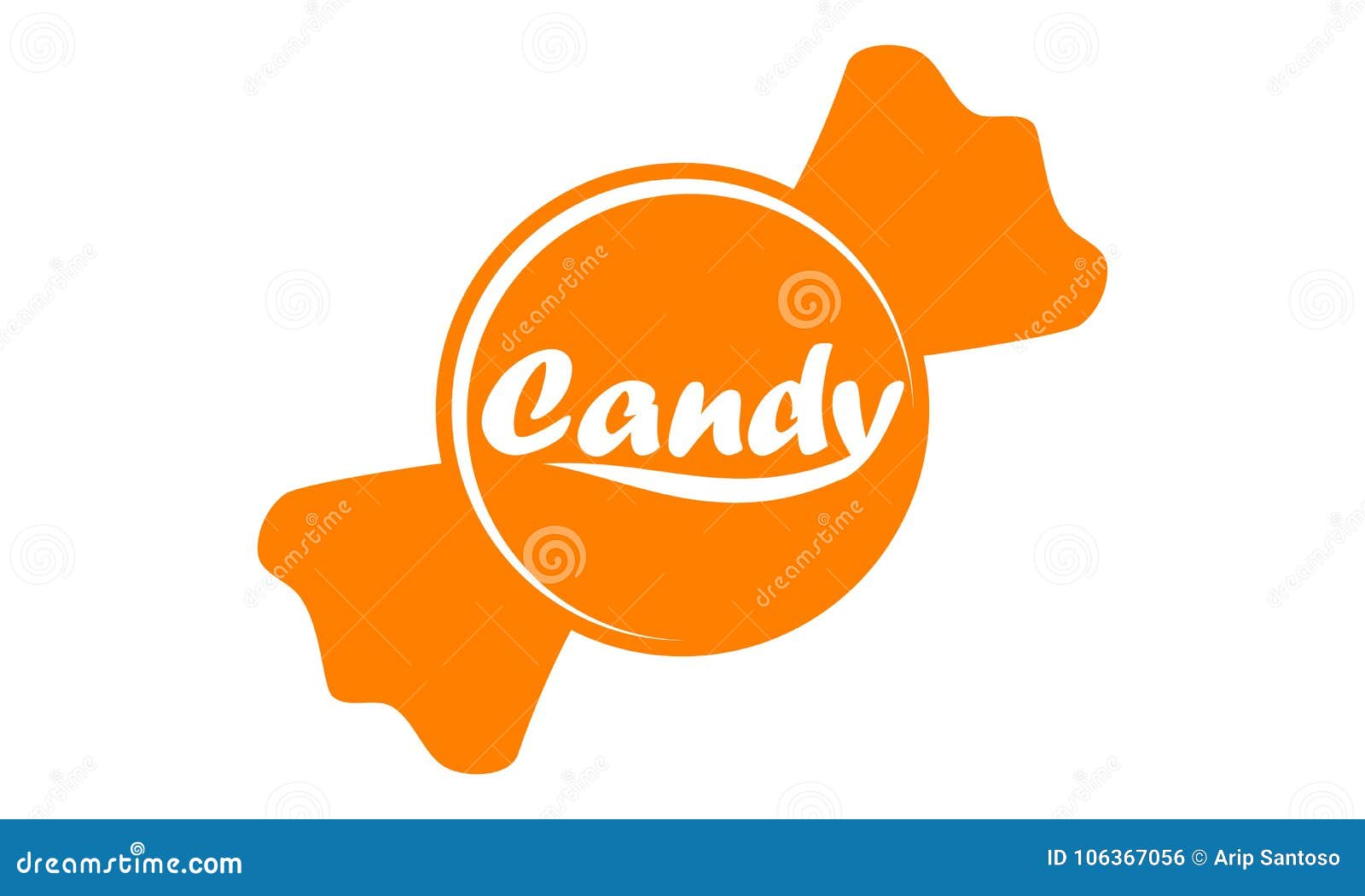 Caramelo Logo Design Template Ilustración del Vector - Ilustración de ...