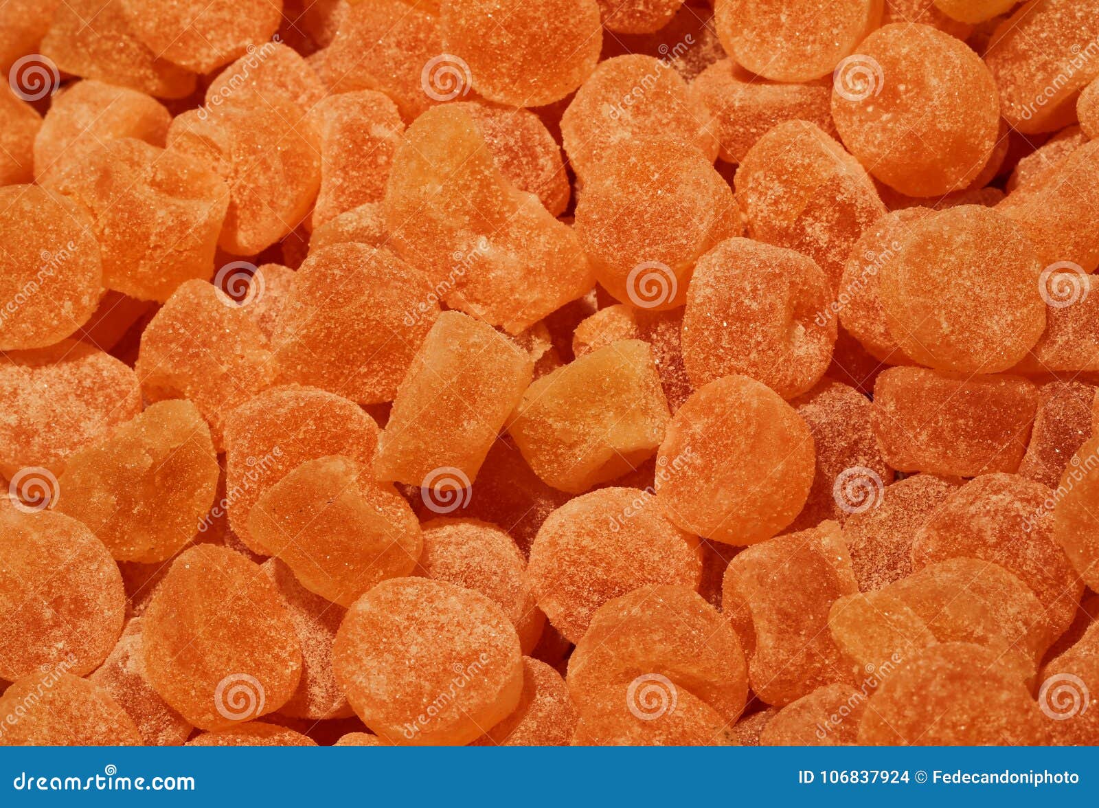 Caramelos Con Sabor a Naranja Azucarados Foto de archivo - Imagen de ...
