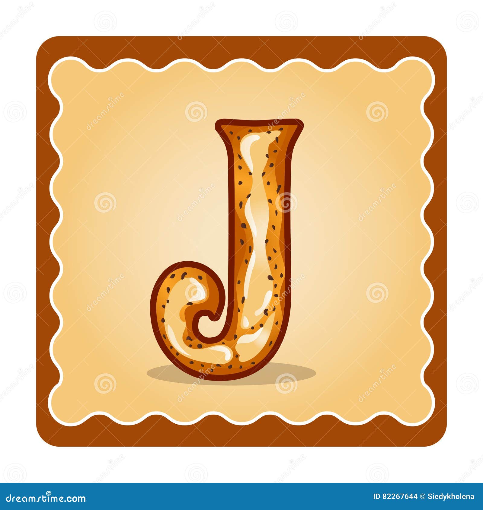 Caramelos de la letra j stock de ilustración. Ilustración de chocolate ...
