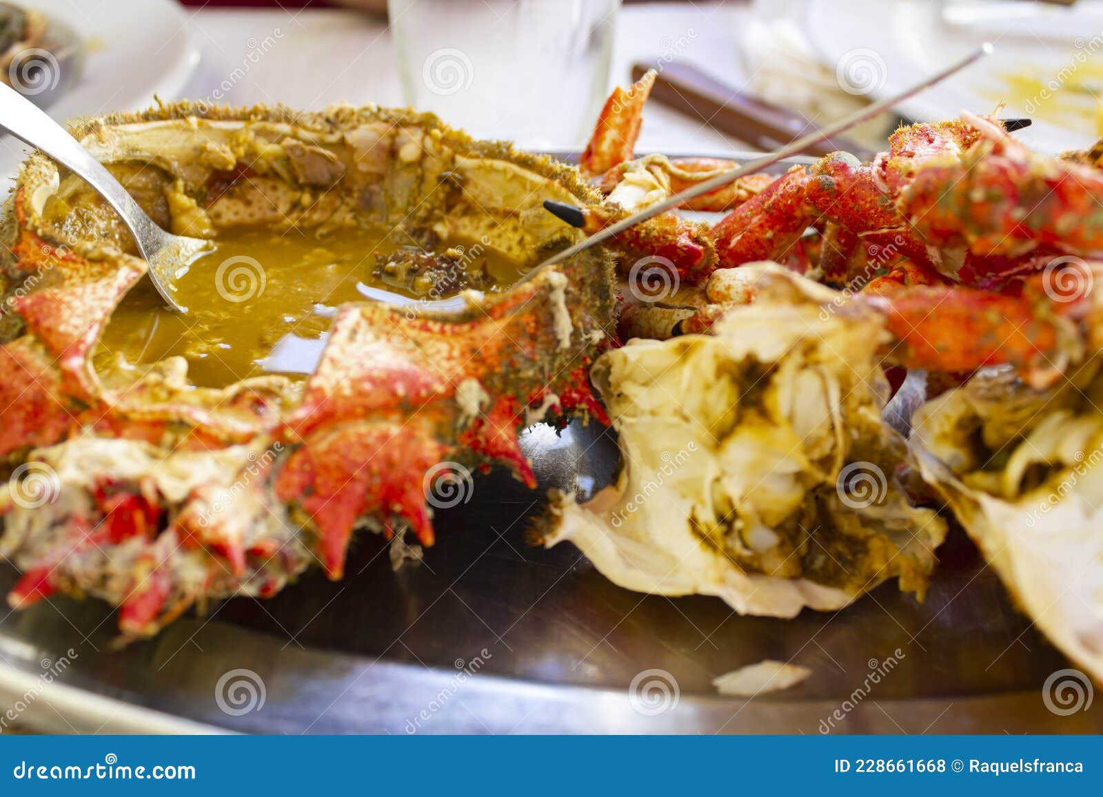 Caranguejo-aranha Pronto Para Comer Foto de Stock - Imagem de nave ...