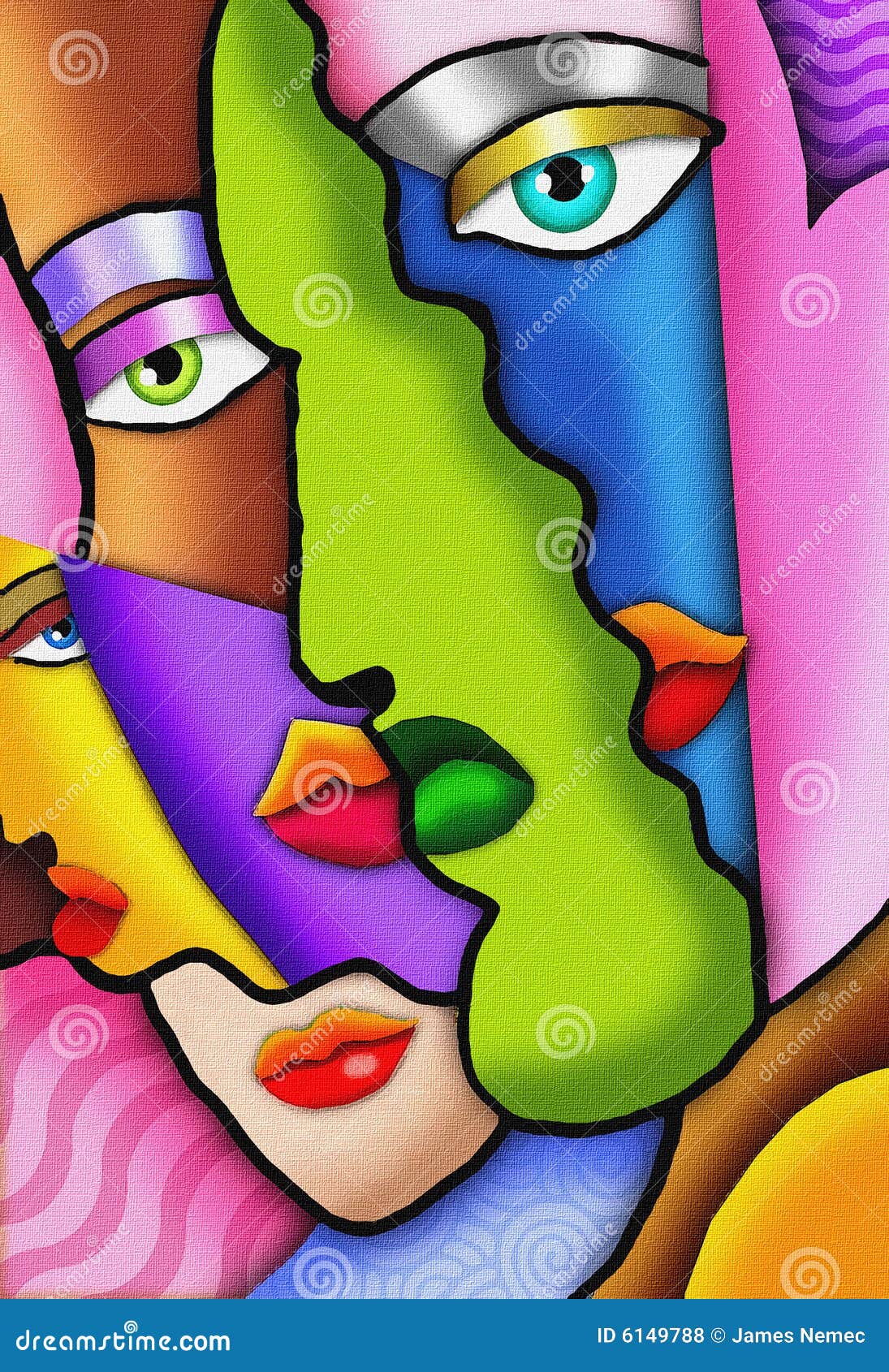 Caras Abstractas Del Art Déco Stock de ilustración - Ilustración de ...